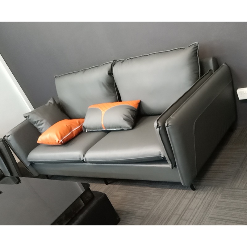 PVC Leather Sofa 3 Seater sofa &&&&with pillow Free Installation ...