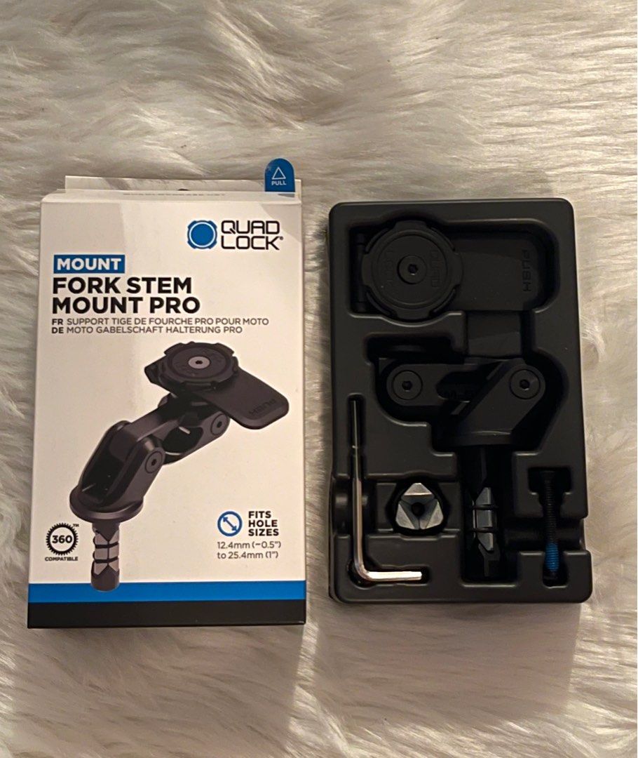 Quadlock Fork Stem Mount Pro, Motorcycles, Motorcycle Accessories on Carousell