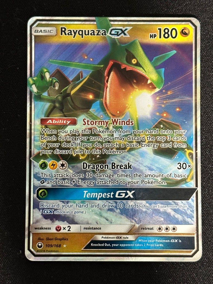 Rayquaza GX - 109/168 - Ultra Rare, Hobbies & Toys, Toys & Games on ...