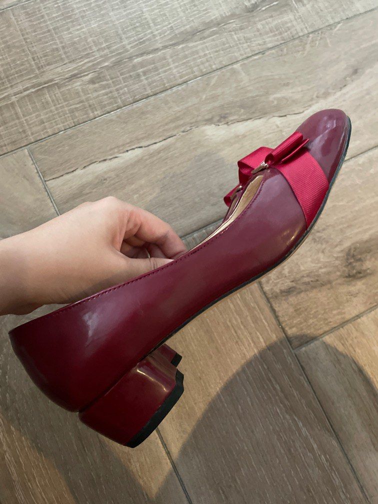 Red Ribbon Heels, Women's Fashion, Footwear, Heels on Carousell