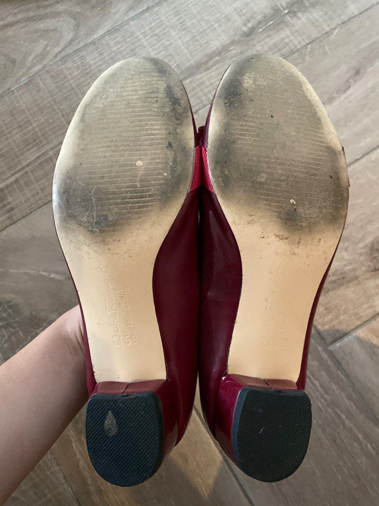 Red Ribbon Heels, Women's Fashion, Footwear, Heels on Carousell