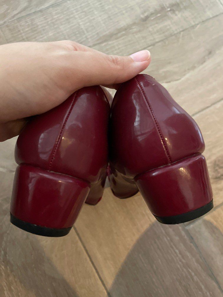 Red Ribbon Heels, Women's Fashion, Footwear, Heels on Carousell