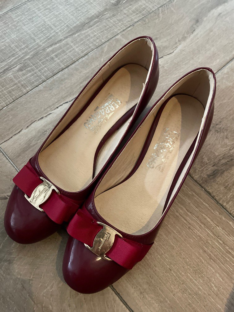 Red Ribbon Heels, Women's Fashion, Footwear, Heels on Carousell