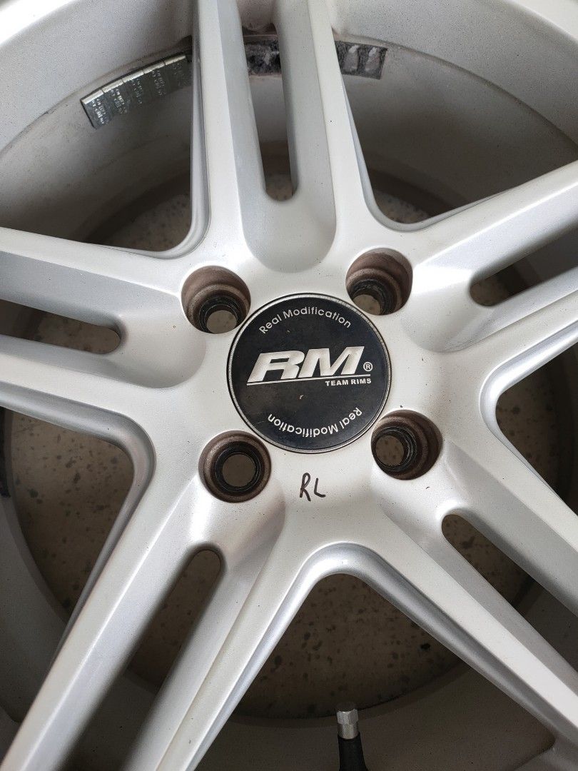 RM teams rim with tyres, Car Accessories, Tyres & Rims on Carousell