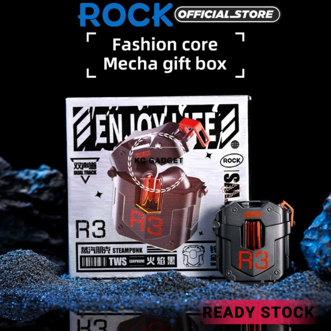 ROCK SPACE R3 TWS STEAMPUNK STEREO BLUETOOTH EARPHONE, Audio, Earphones ...