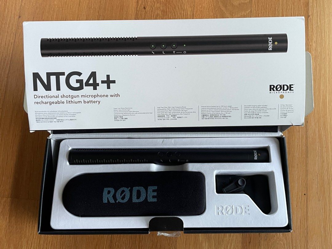 Rode NTG4+ Shotgun Microphone, Audio, Microphones on Carousell