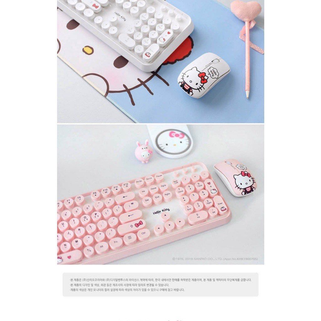 Sanrio Hello Kitty My Melody Kuromi Bluetooth Wireless Mouse and Keyboard SET, Computers & Tech ...