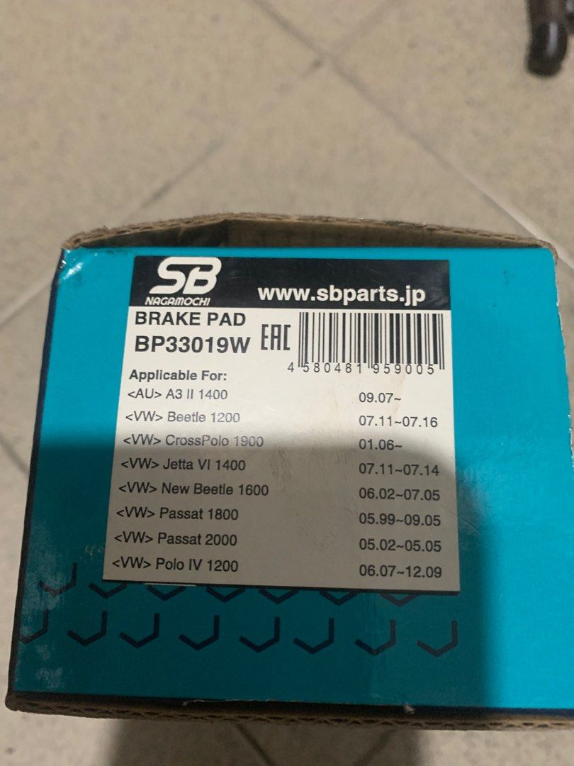 SB Nagamochi Brake Pad, Car Accessories, Accessories on Carousell