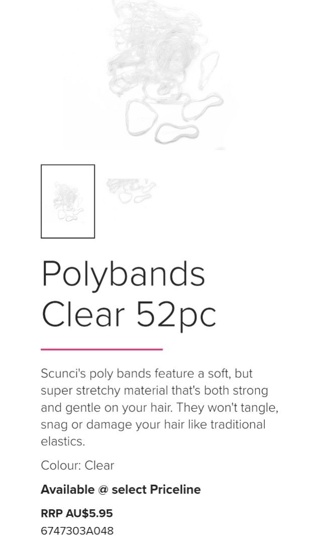 SCUNCI Polybands / Sanrio, Beauty & Personal Care, Hair on Carousell