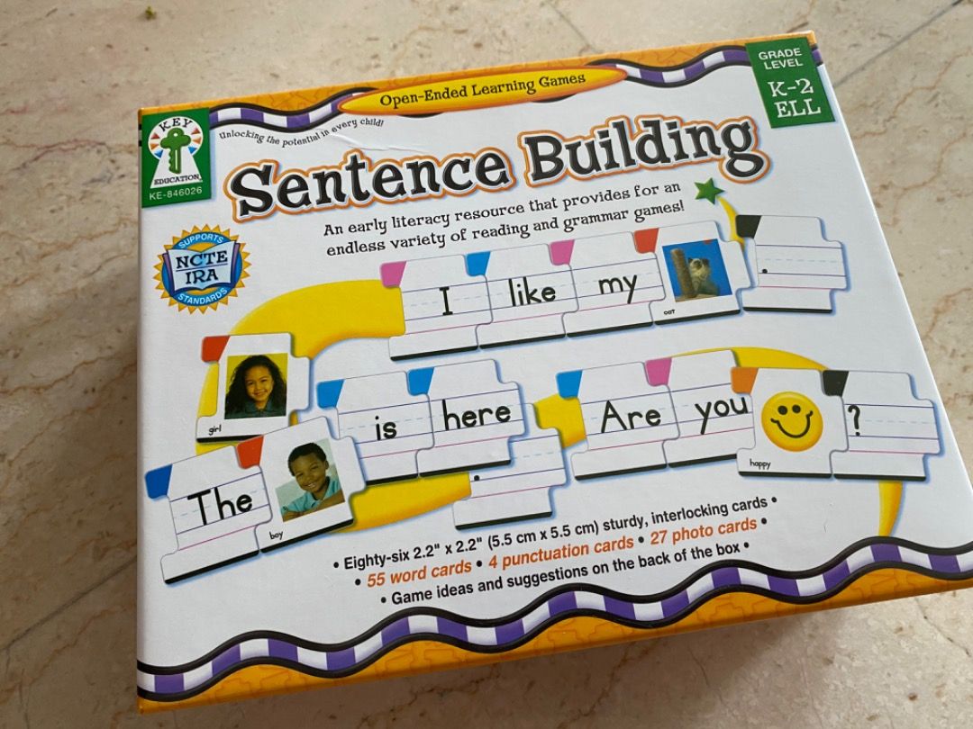Sentence building game for kids, Hobbies & Toys, Toys & Games on Carousell
