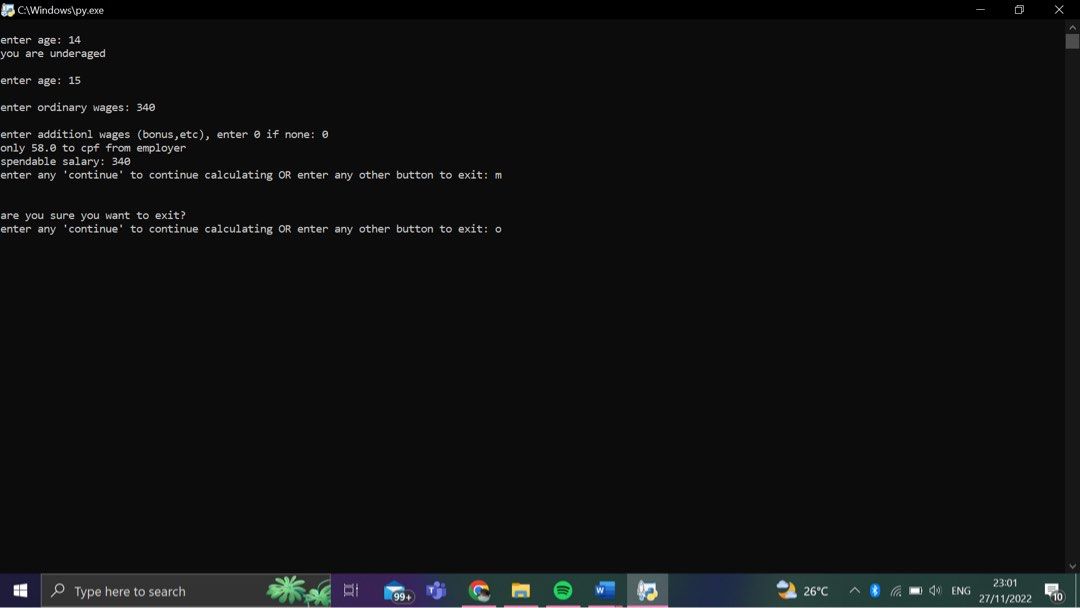 Sg Citizen Python CPF calculator, Hobbies & Toys, Stationery & Craft, Stationery & School ...