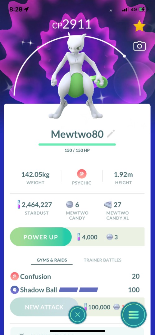 Shiny Mewtwo Pokemon Go, Video Gaming, Gaming Accessories, Game Gift ...
