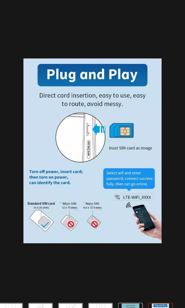 Huat wei Simba Sim card wifi router for all SIM card, Computers & Tech ...