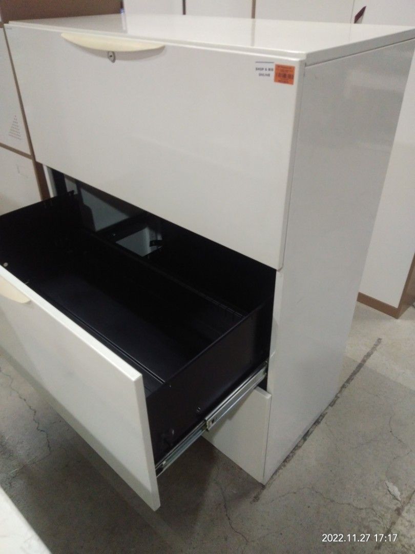 Steel Lateral cabinet 3 drawer, Furniture & Home Living, Office ...