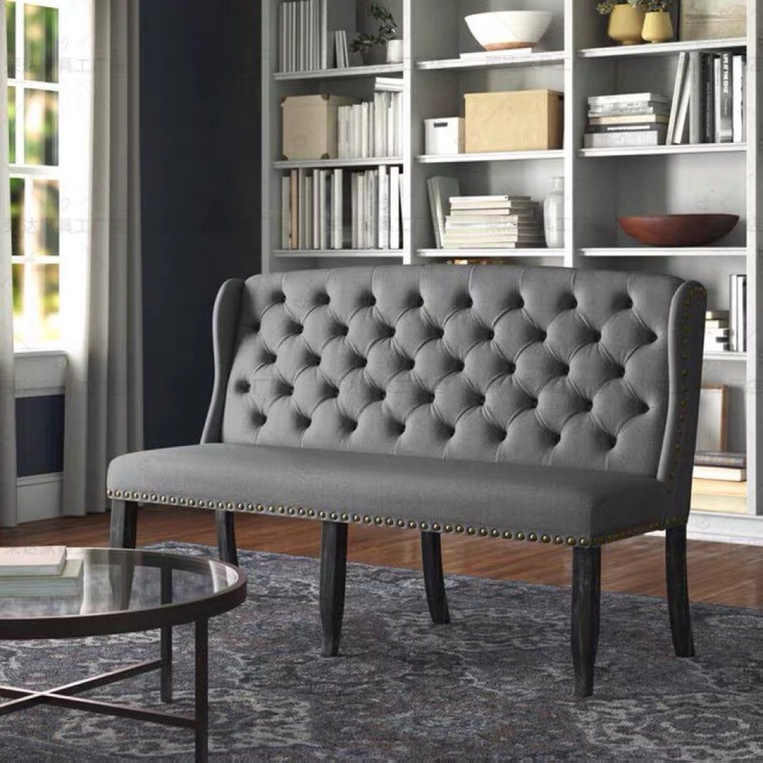 High Back Sofa Bench | Baci Living Room