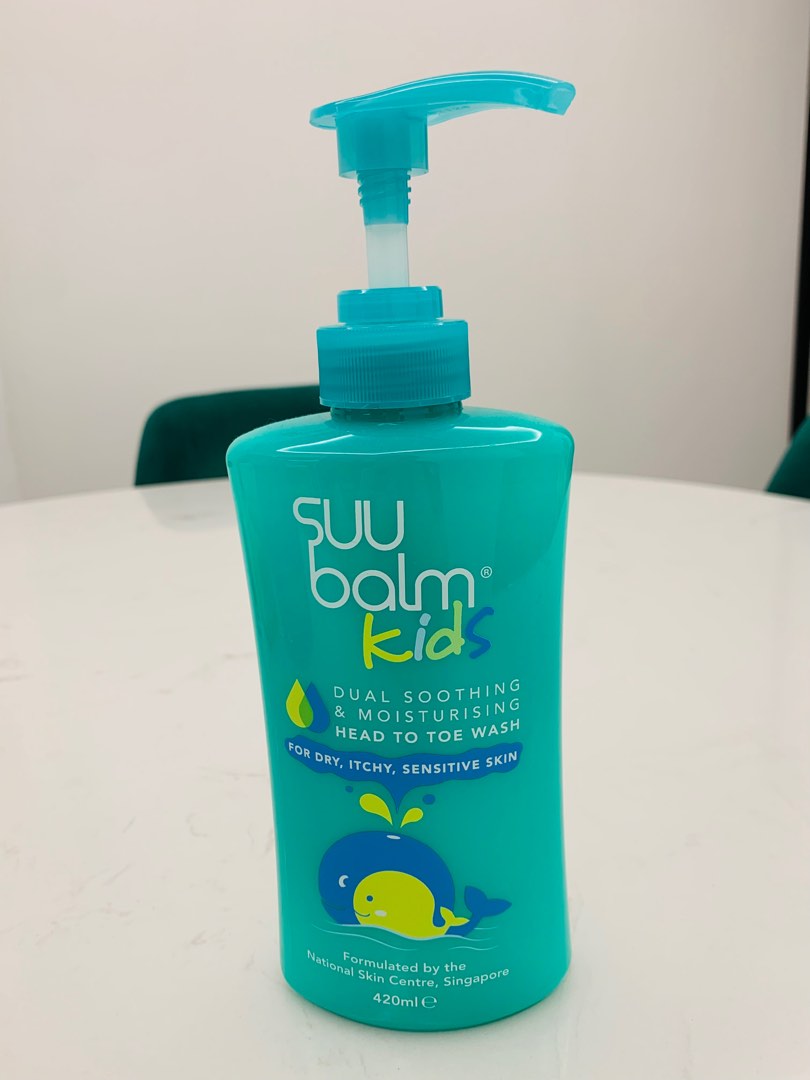Suu Balm Kids Dual Soothing & Moisturising Head to Toe Wash, Babies ...