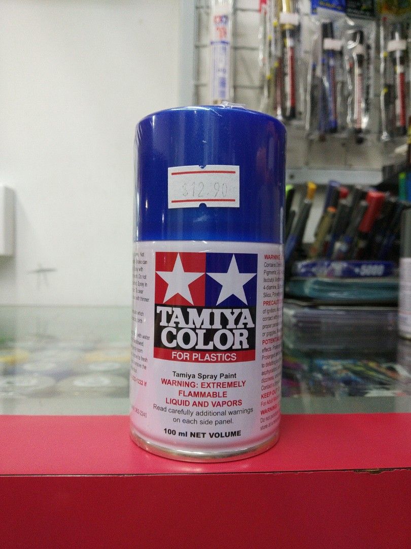 Tamiya TS-19 Metallic Blue Spray Paint for Plastic, Hobbies & Toys ...
