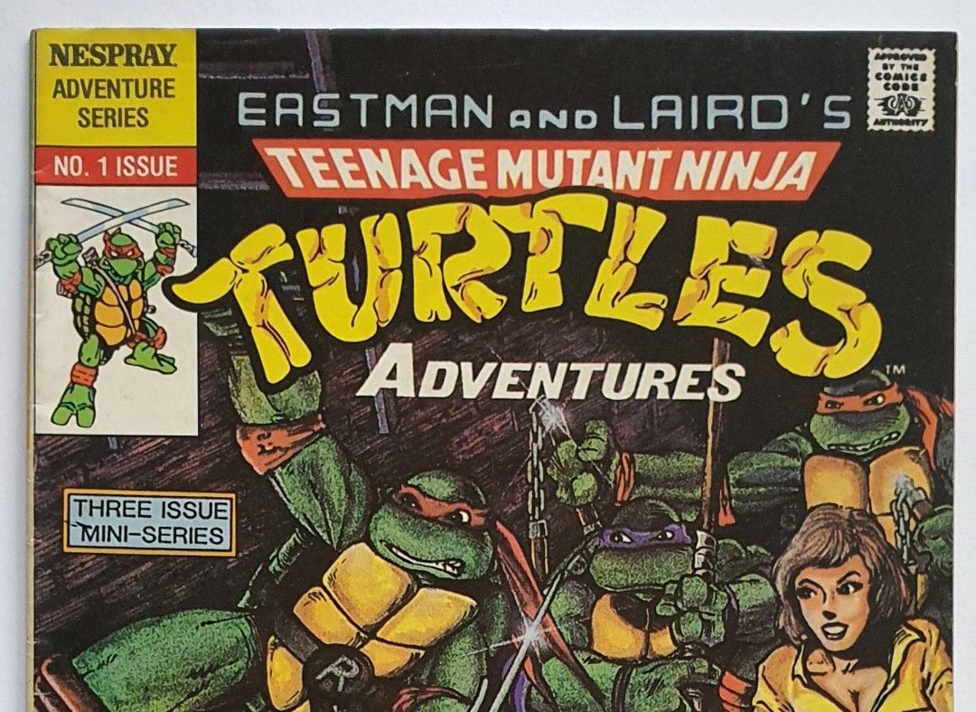 Teenage Mutant Ninja Turtles Adventures No.1 comic, Hobbies & Toys ...