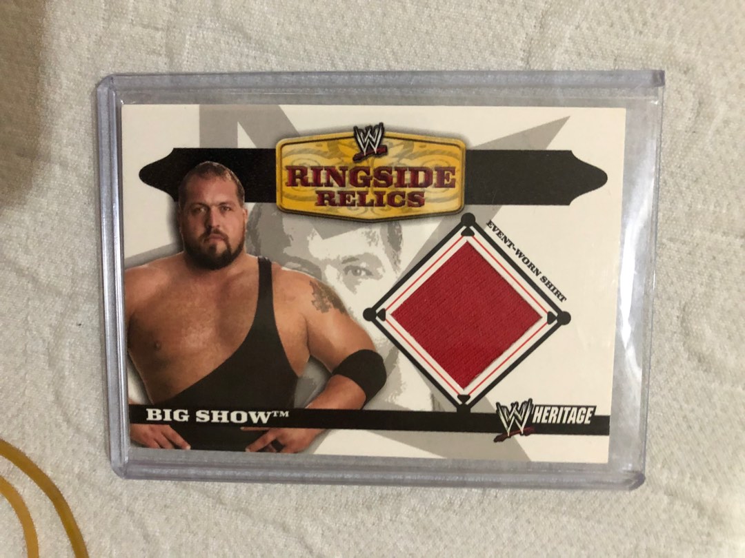 The Big show wwe wwf event worn shirt card, Hobbies & Toys, Toys ...