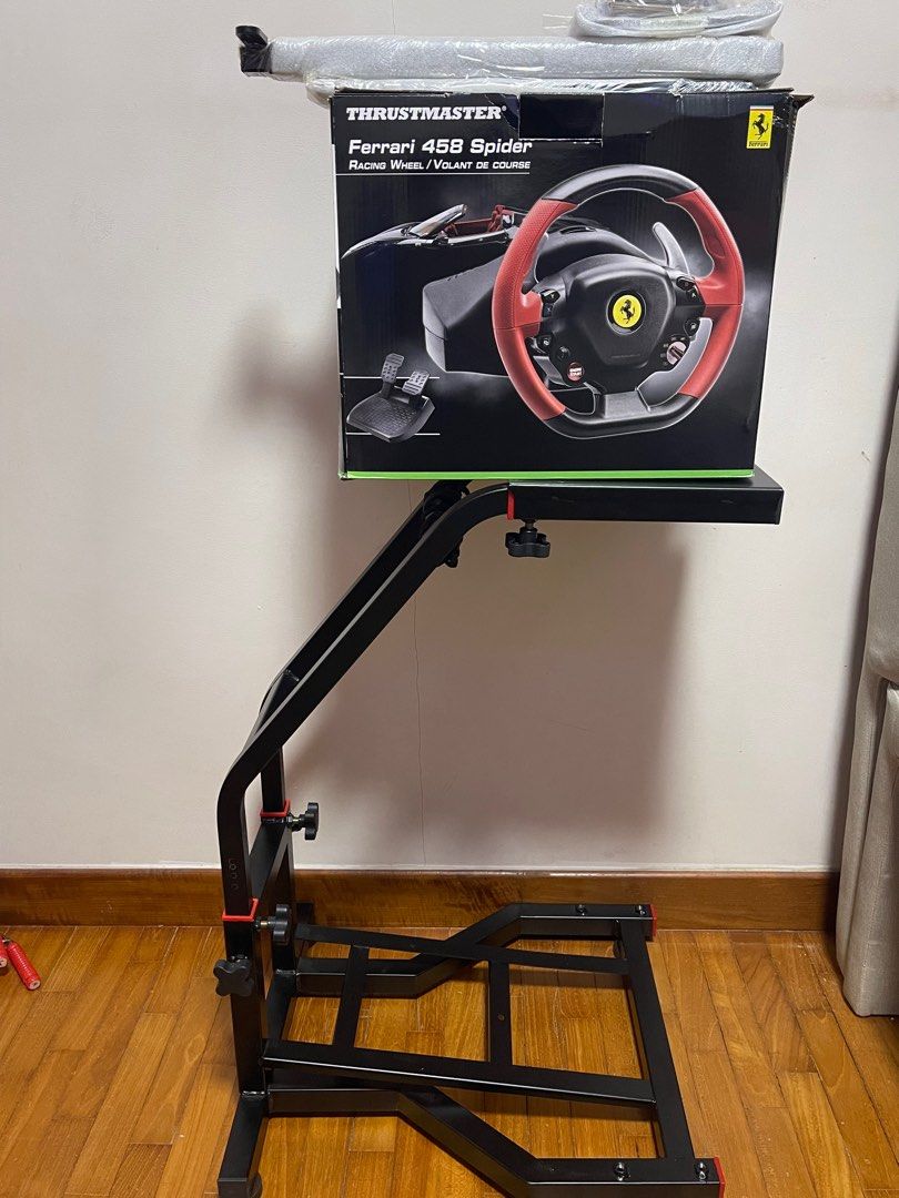 Thrustmaster ferrari 458 spider racing wheel with wheel stand and ...