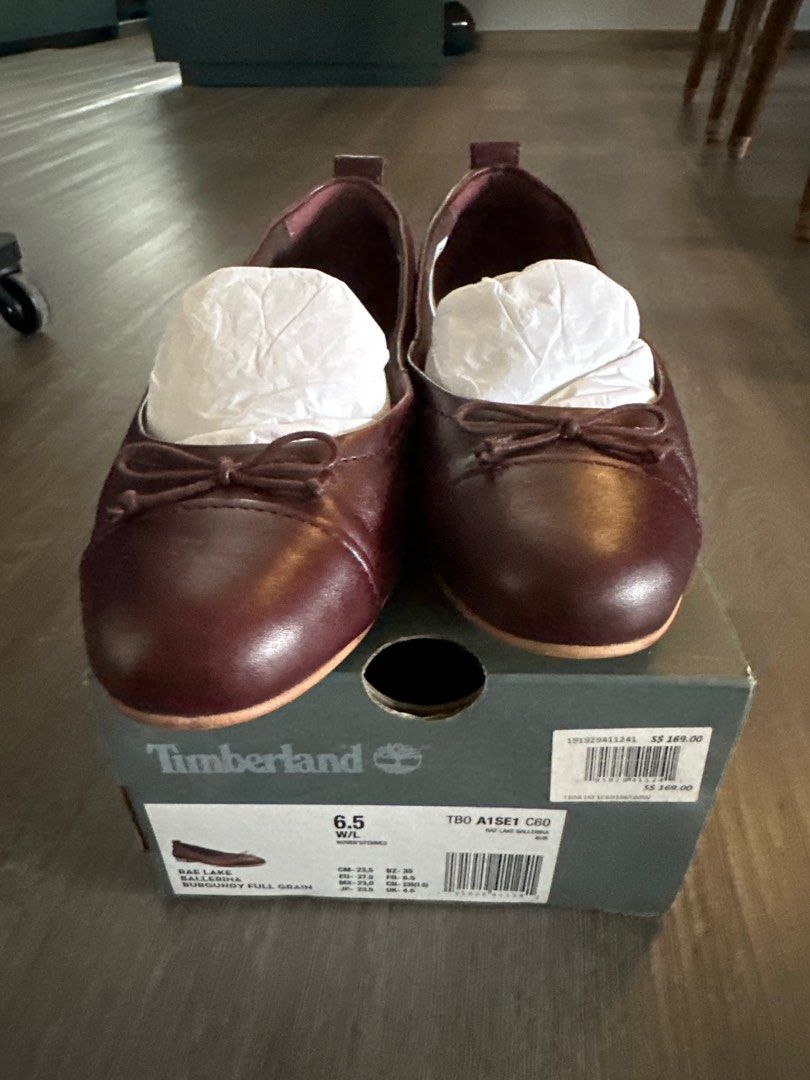 Timberland Leather Flats Pumps, Women's Fashion, Footwear, Flats on ...