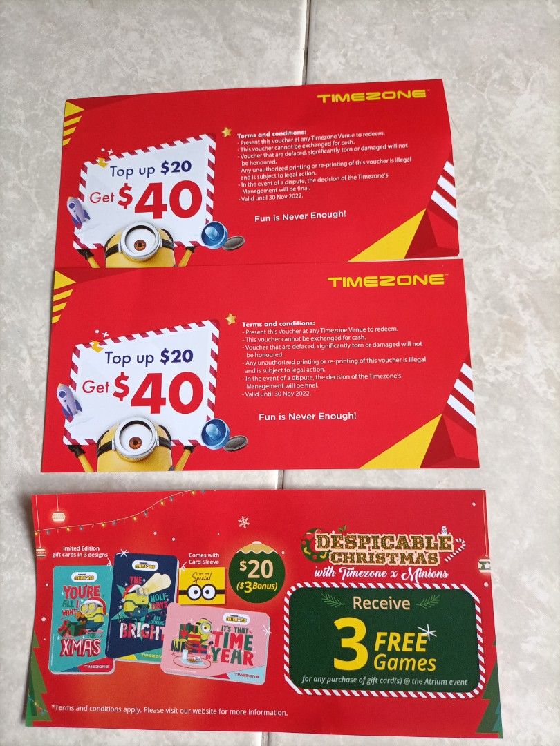 Timezone voucher, Tickets & Vouchers, Vouchers on Carousell
