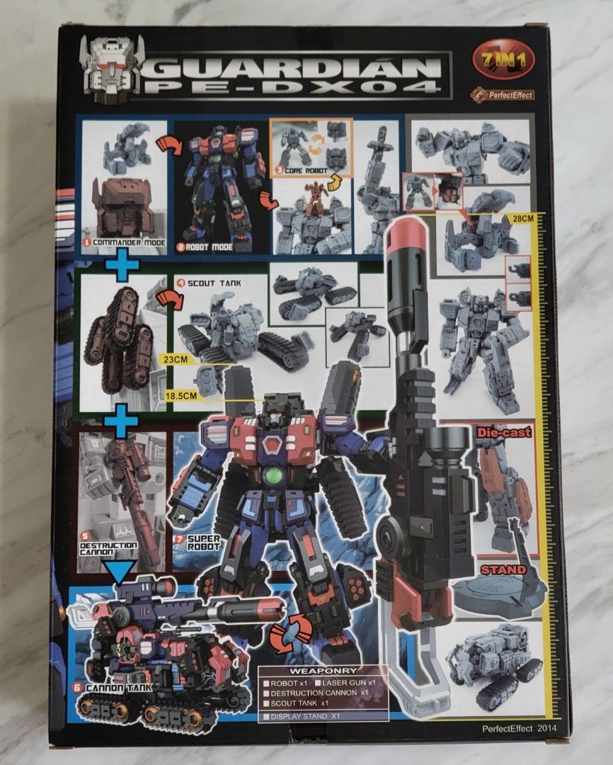 Transformers Perfect Effect PE-DX04 Guardian Brave Maximus Cerebros Set ...