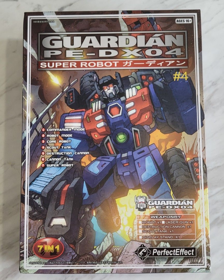 Transformers Perfect Effect PE-DX04 Guardian Brave Maximus Cerebros Set ...