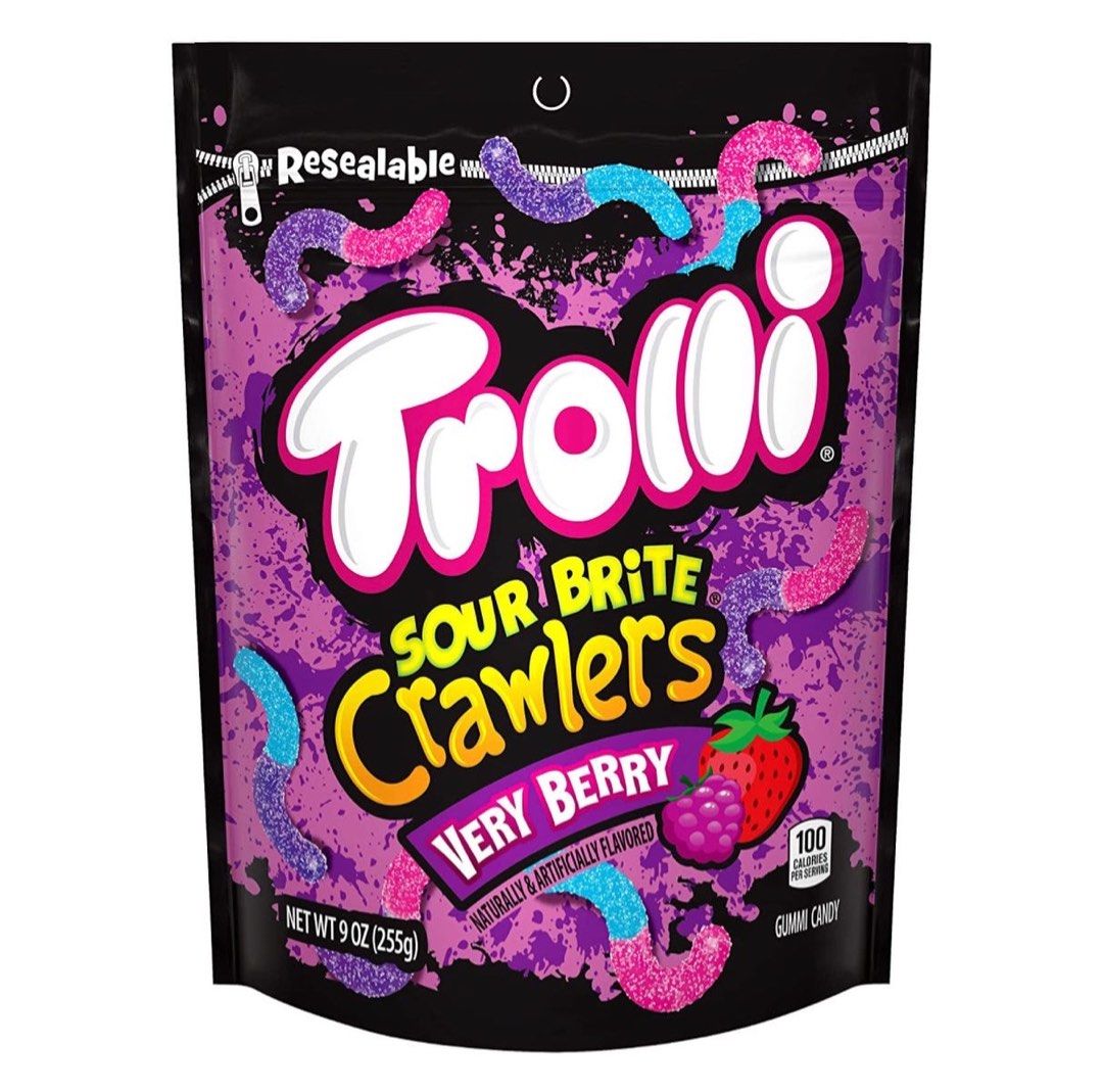 Trolli sour Brite very berry 255g, Food & Drinks, Packaged & Instant ...