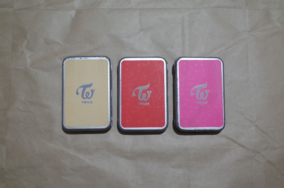 Twice Tin Card Case, Official JYPE, K-Pop, Hobbies & Toys, Memorabilia ...