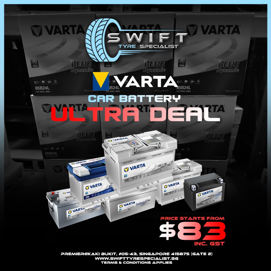 Varta and Platinum Car Battery Promotion Sales, Car Accessories, Car ...