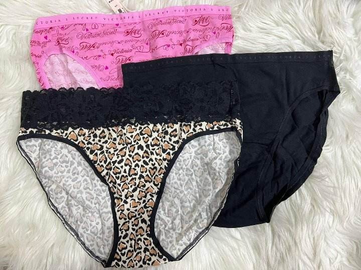 VICTORIA SECRET HIGH LEG BRIEF 3PACK, Women's Fashion, Undergarments ...