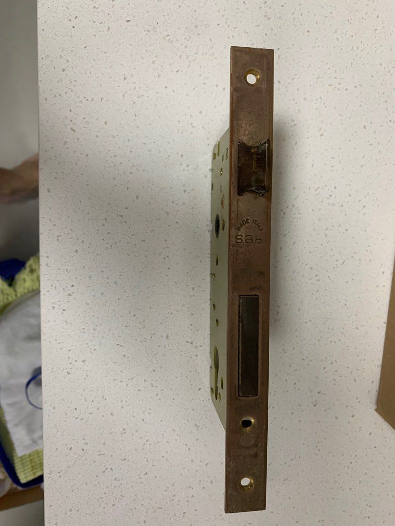 Vintage Italy Wooden Door Lock, Furniture & Home Living, Security ...