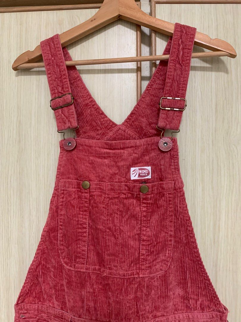 Vintage Pinkish Maroon Overalls, Women's Fashion, Dresses & Sets, Sets ...
