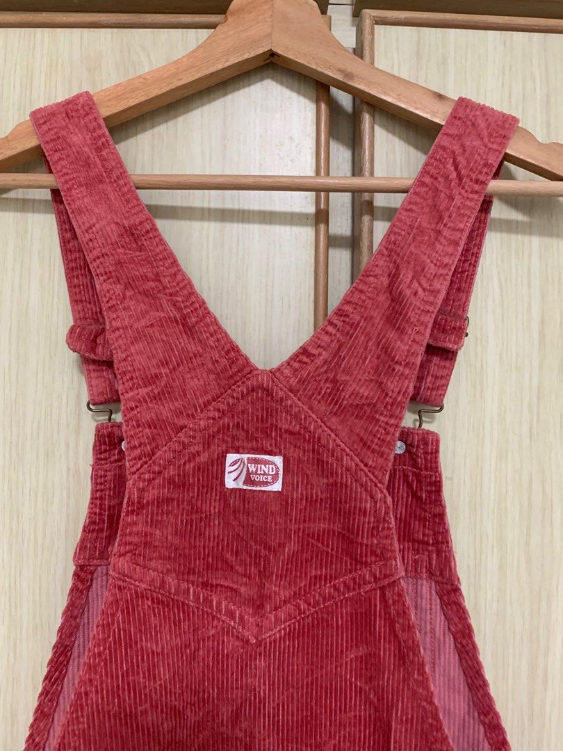 Vintage Pinkish Maroon Overalls, Women's Fashion, Dresses & Sets, Sets ...