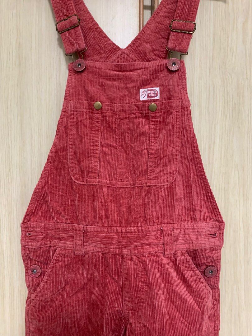 Vintage Pinkish Maroon Overalls, Women's Fashion, Dresses & Sets, Sets ...