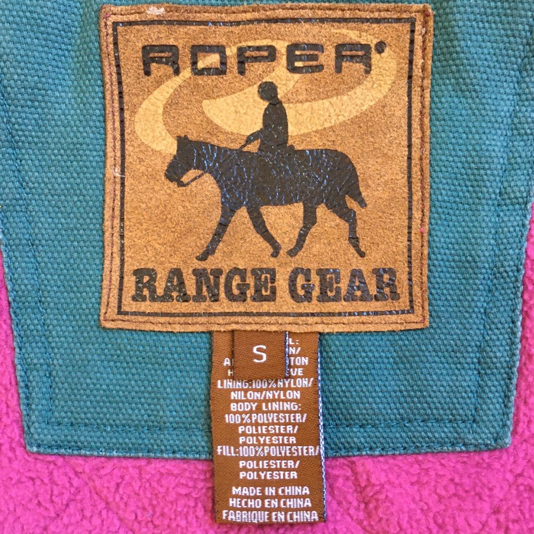 Vintage roper ranger gear duck jacket quilted sherpa lined mint green ...