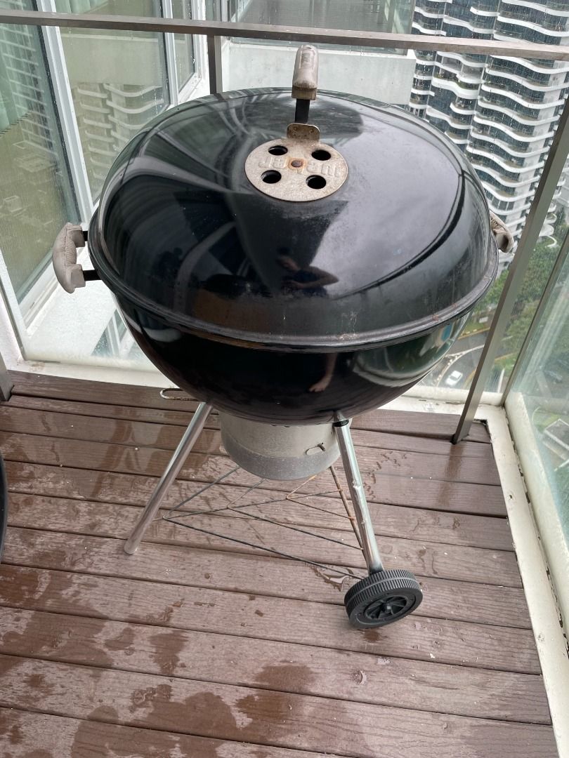Weber 57cm Kettle Classic incl. Pizza Oven kit & Rotisserie Spacer kit ...