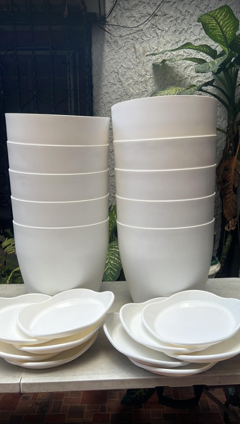 White Jumbo Pearl Pots For Planters - To Sampaloc Manila, Furniture ...