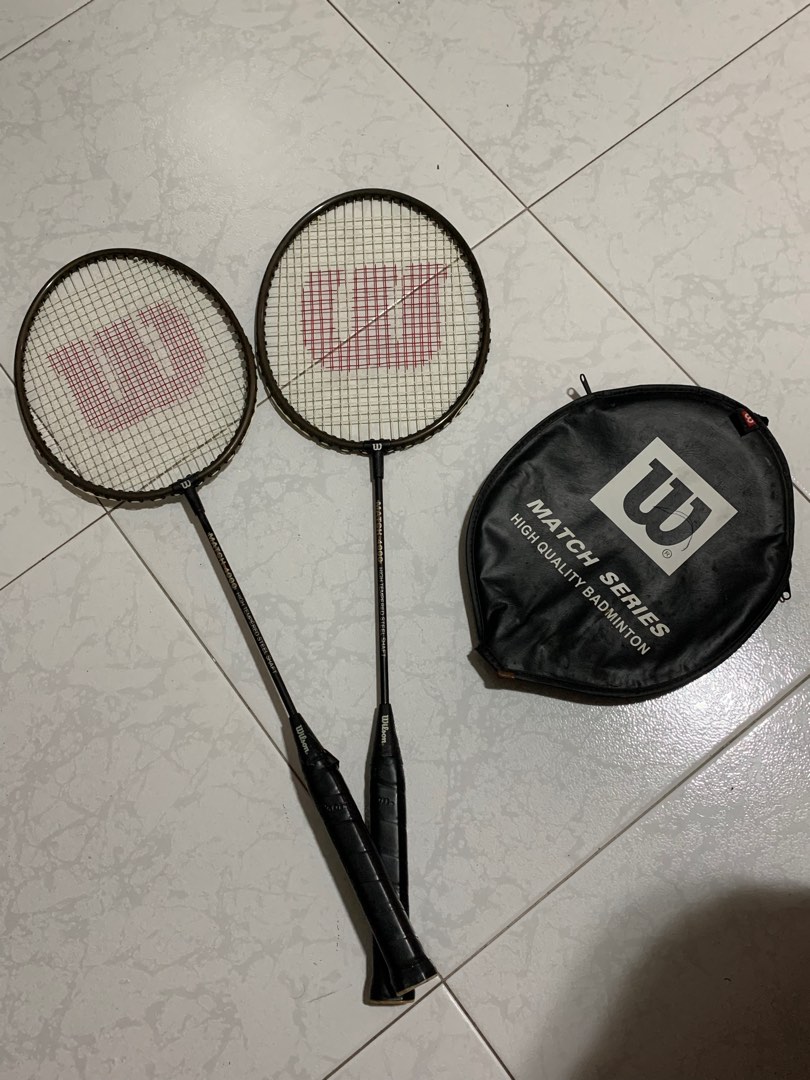 Wilson match series badminton rackets, Sports Equipment, Sports & Games ...