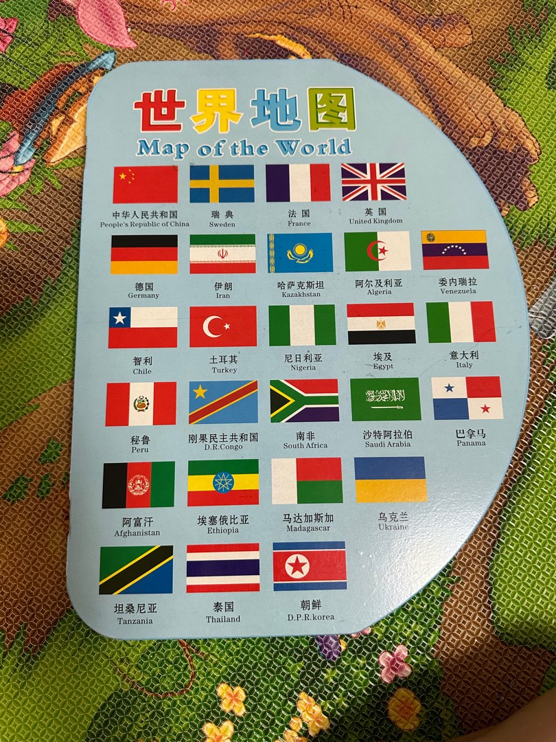 World map wooden board, Hobbies & Toys, Toys & Games on Carousell