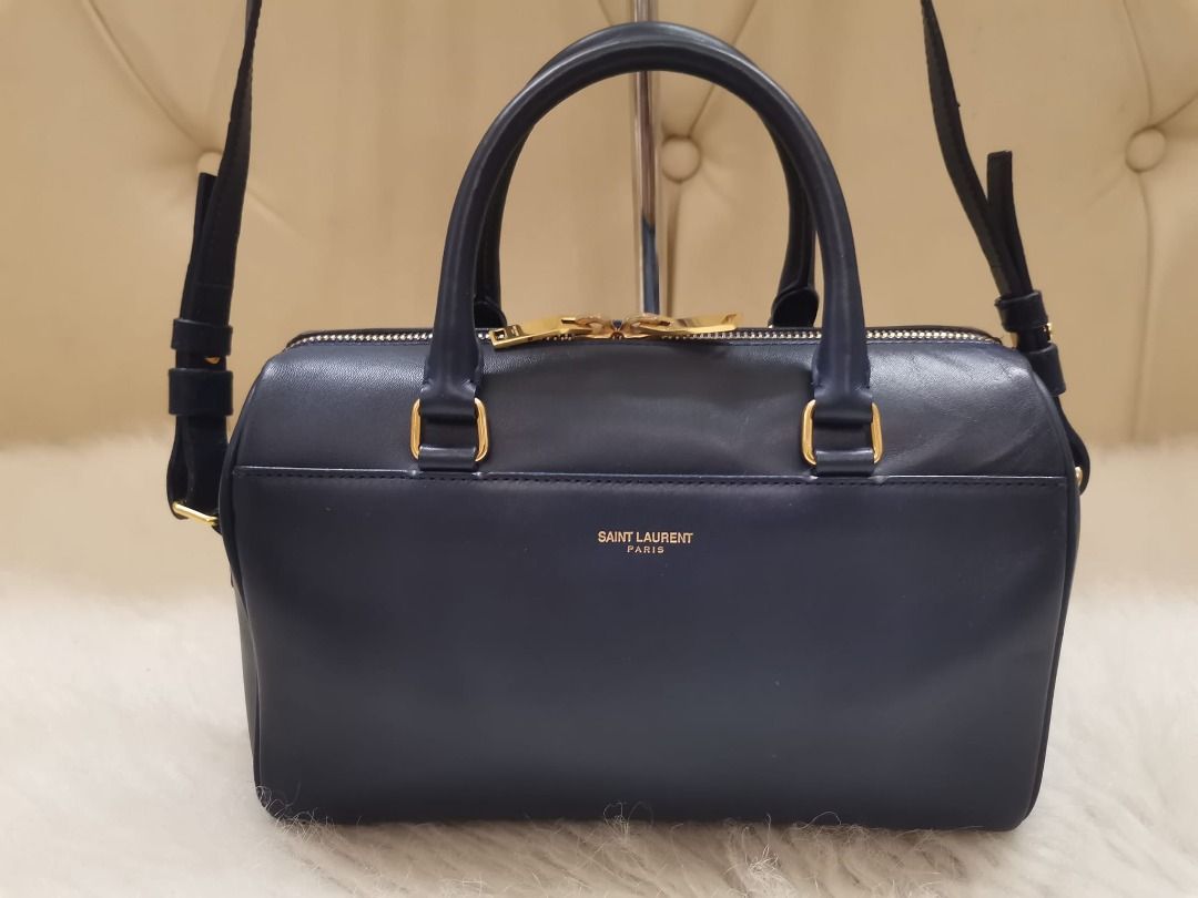 YVES SAINT LAURENT Mini Duffle 2WAY Shoulder Hand Boston Bag, Luxury ...