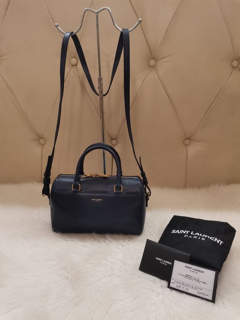 YVES SAINT LAURENT Mini Duffle 2WAY Shoulder Hand Boston Bag, Luxury ...