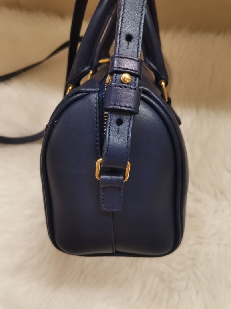 YVES SAINT LAURENT Mini Duffle 2WAY Shoulder Hand Boston Bag, Luxury ...