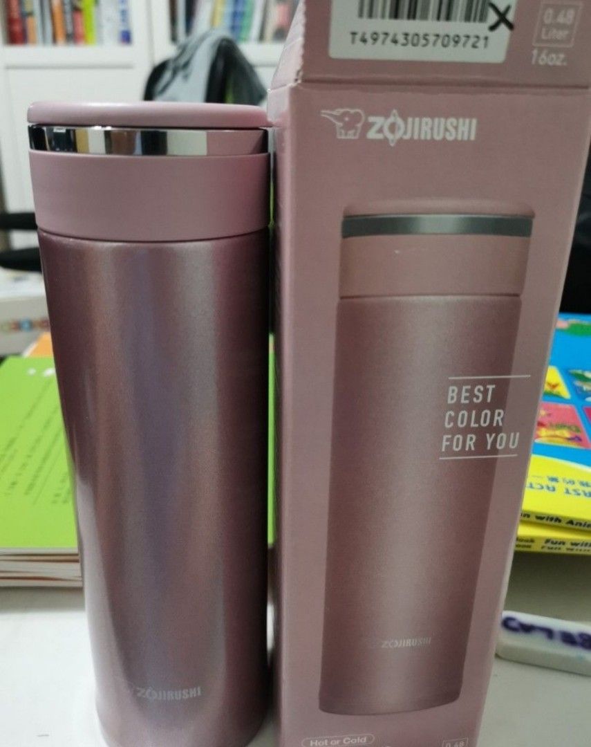 Zojirushi 480ml thermal flask pink, Furniture & Home Living ...