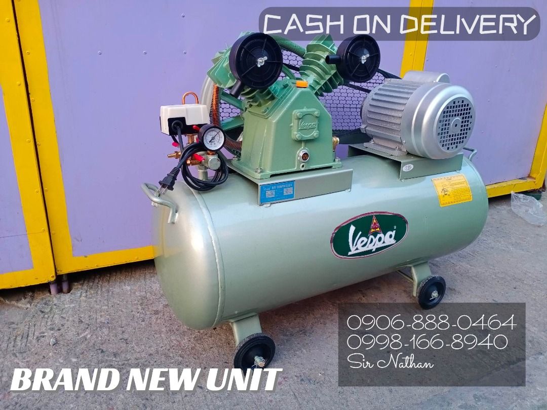 1 HP VESPA Original Taiwan Made Air Compressor, Commercial & Industrial ...