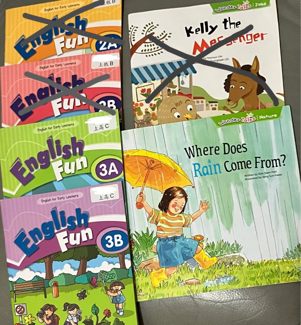 $20/本 $50/3本 English Fun 3A 3B 連 K2-K3 reader: Where Does Rain Come ...