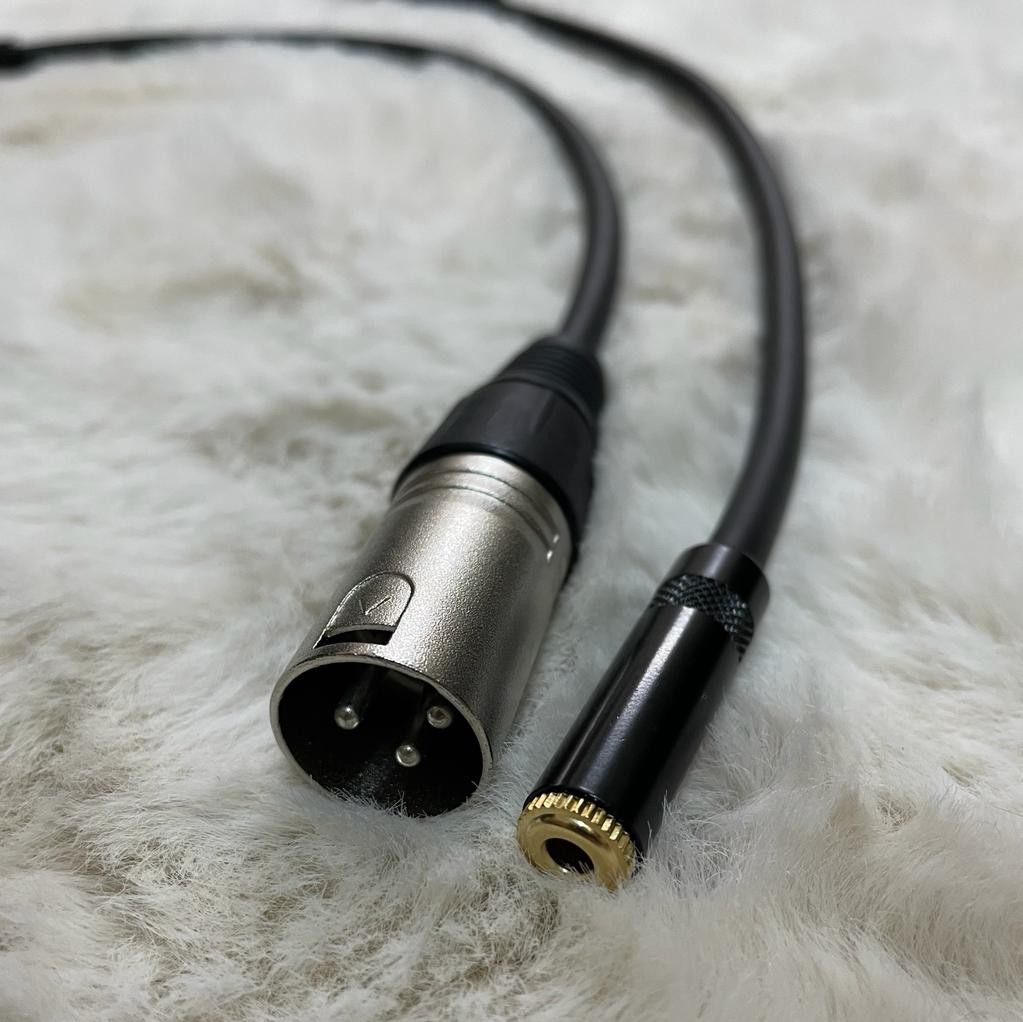 3-Pin XLR Male to 3.5mm Female Audio Cable Adapter (30cm), Audio ...