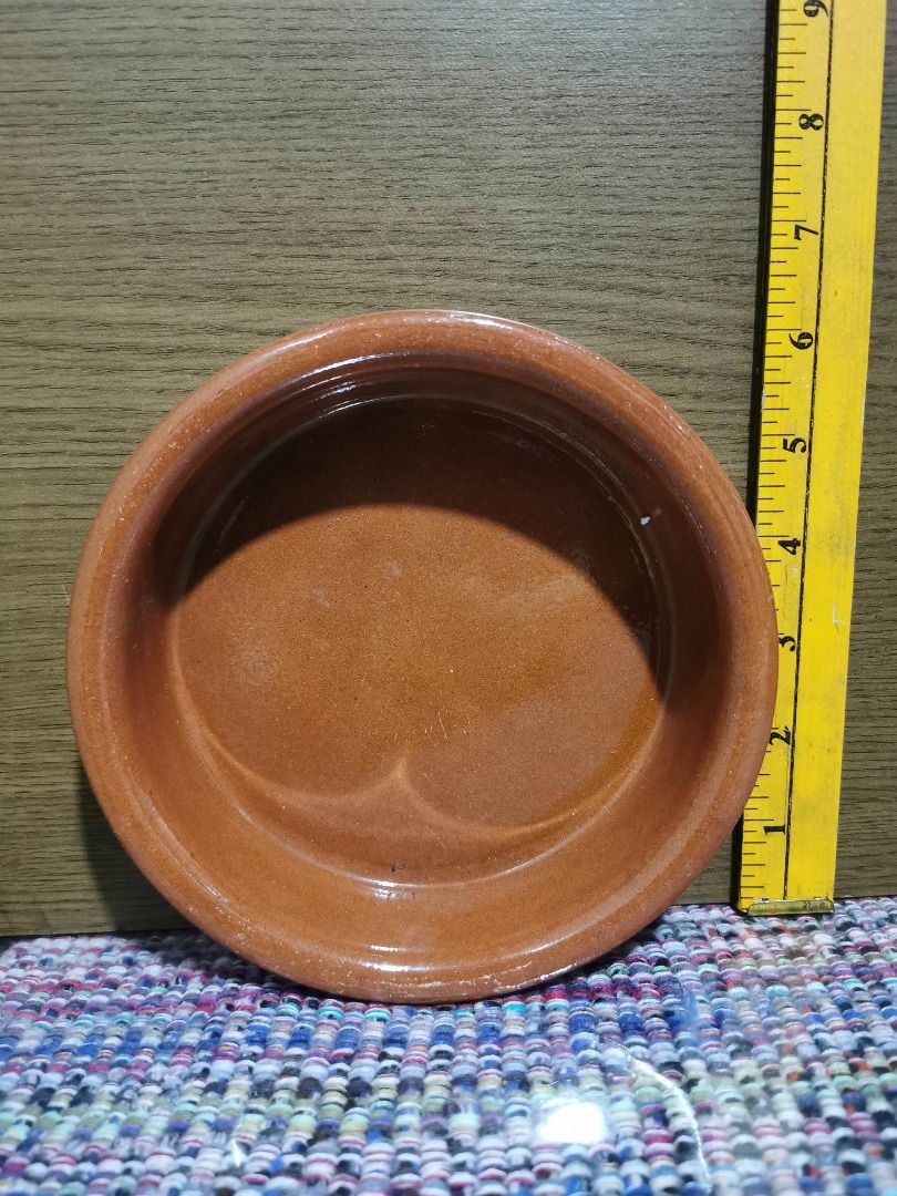 6 inches Terra Cotta Clay Cooking Ware Dish, Furniture & Home Living ...