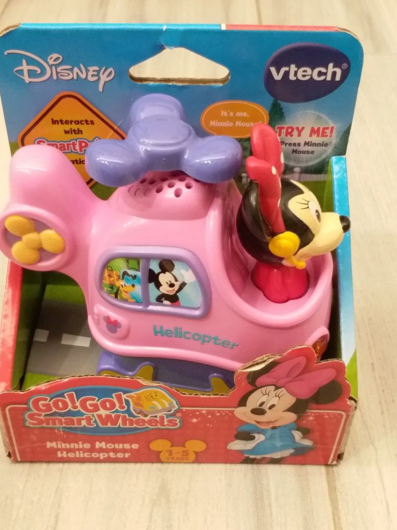 Vtech 迪士尼 Disney Minnie Mouse 米妮 發聲音樂英文Helicopter 直升機 直昇機 Go Go Smart ...